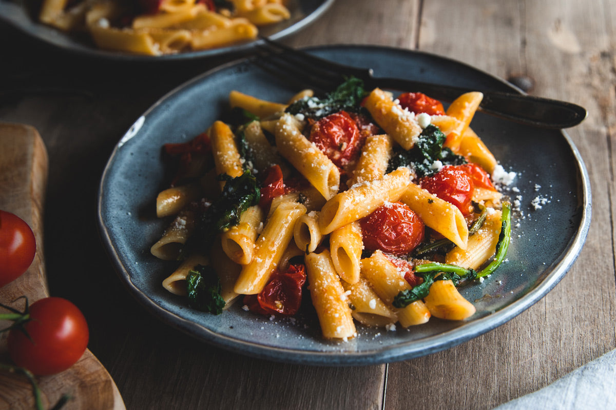 Penne with Garlicky Broccoli Rabe – Jovial Foods, Inc